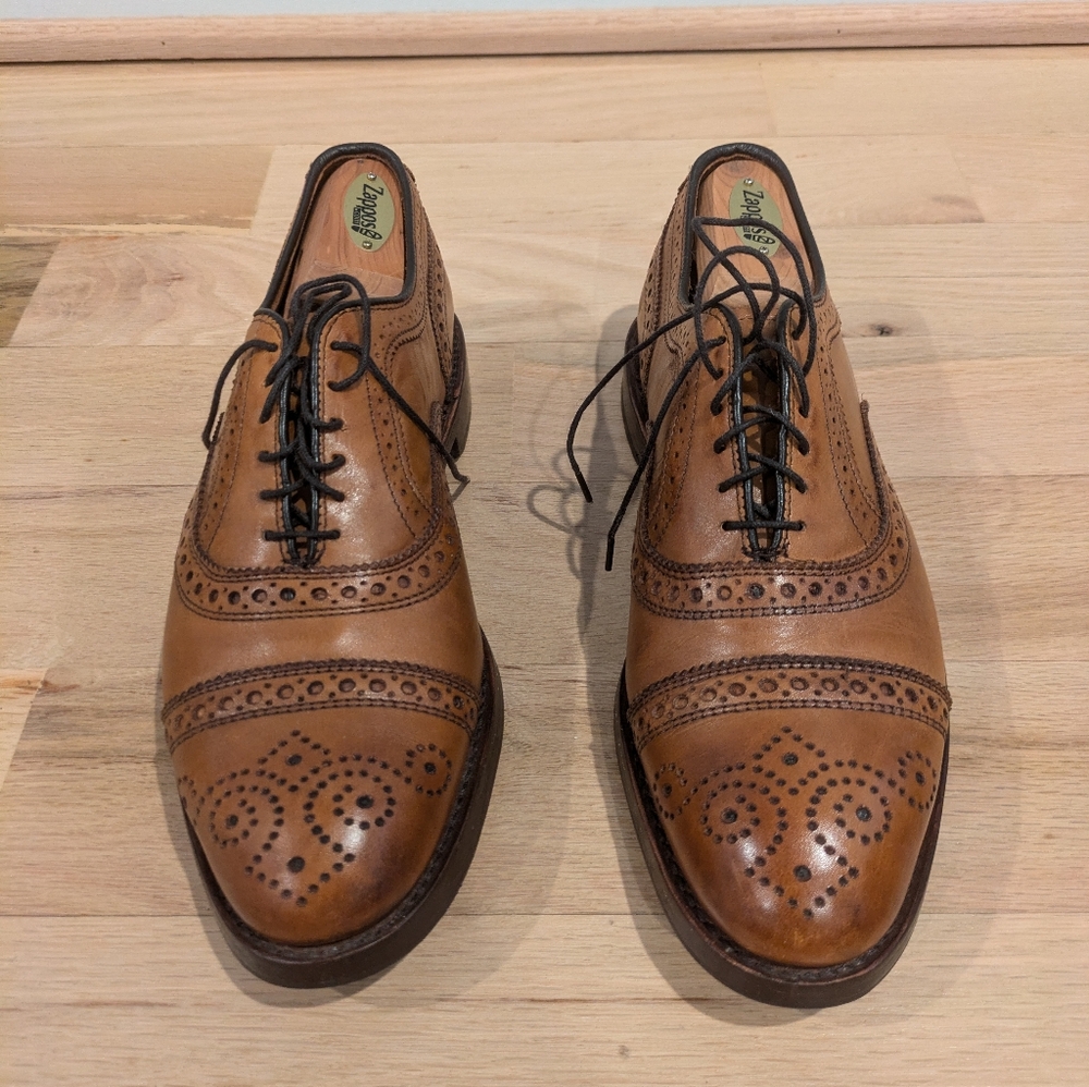 Allen Edmonds Strand Cap Toe Oxford, Walnut Brown Lea… - Gem